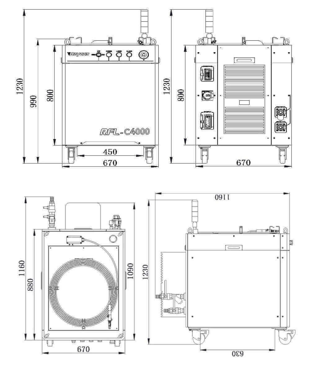 Raycus Global-Series CW Fiber Laser Source 1000W-12000W